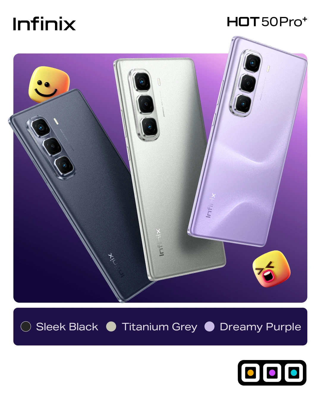 Infinix Hot 50 Pro+ (256GB/8GB; 50MP Triple Camera)
