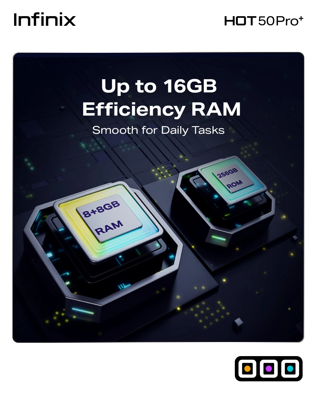 Infinix Hot 50 Pro+ (256GB/8GB; 50MP Triple Camera)